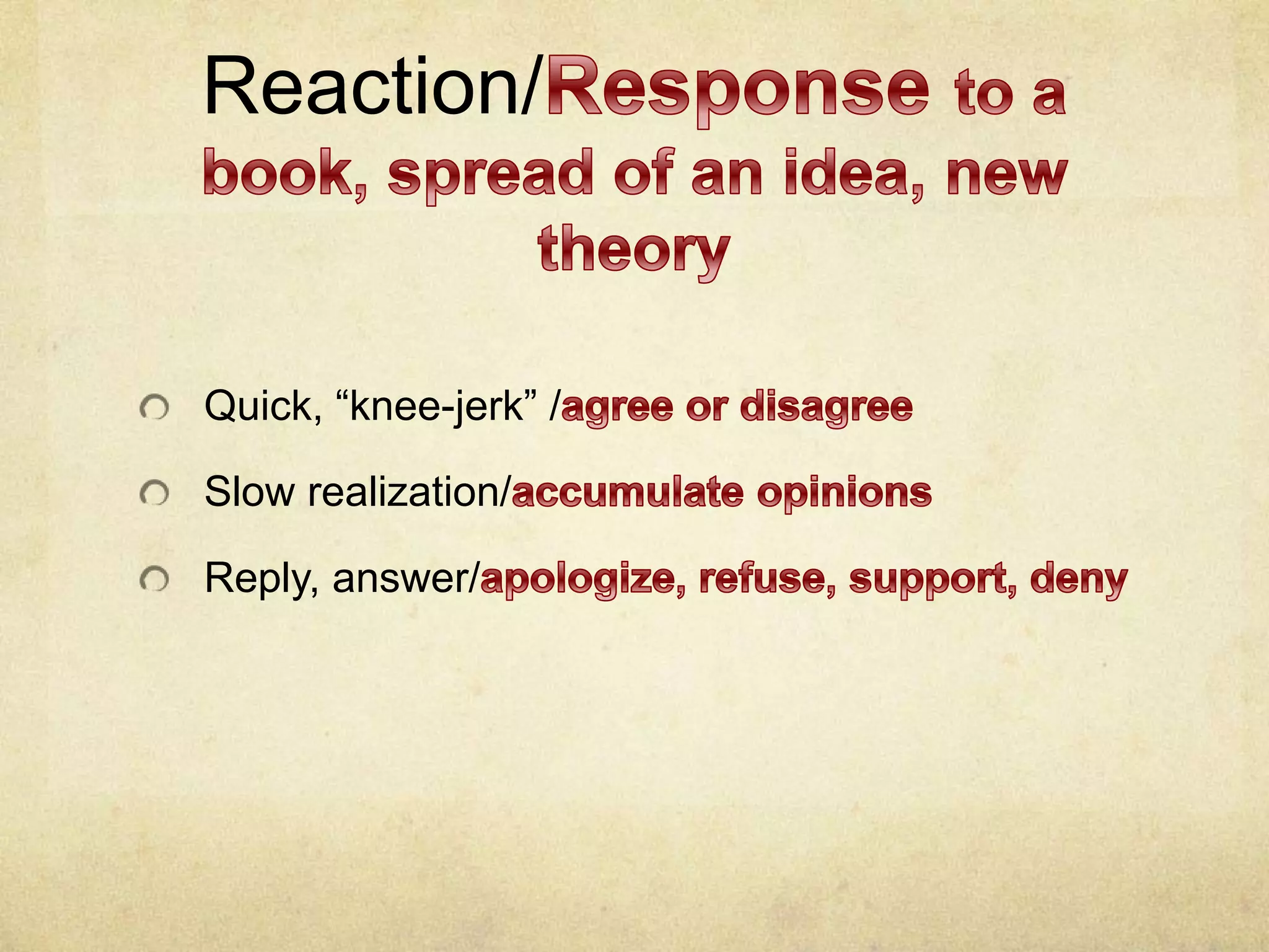 Revolution,reaction,reform, in history | PPTX