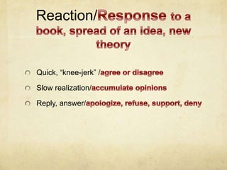 Revolution,reaction,reform, in history | PPTX