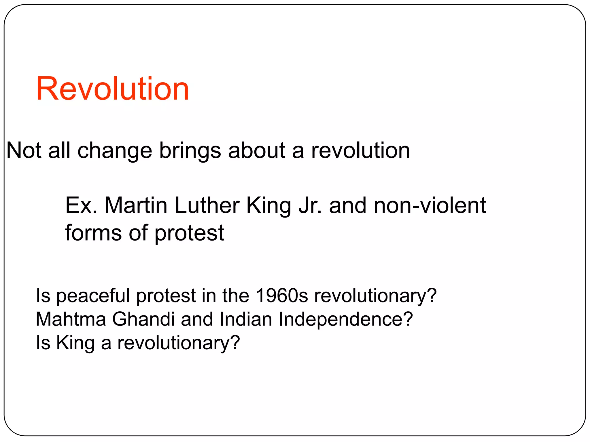 Revolution, Reaction, Reform in History - Theme Workshop 2012 | PPTX