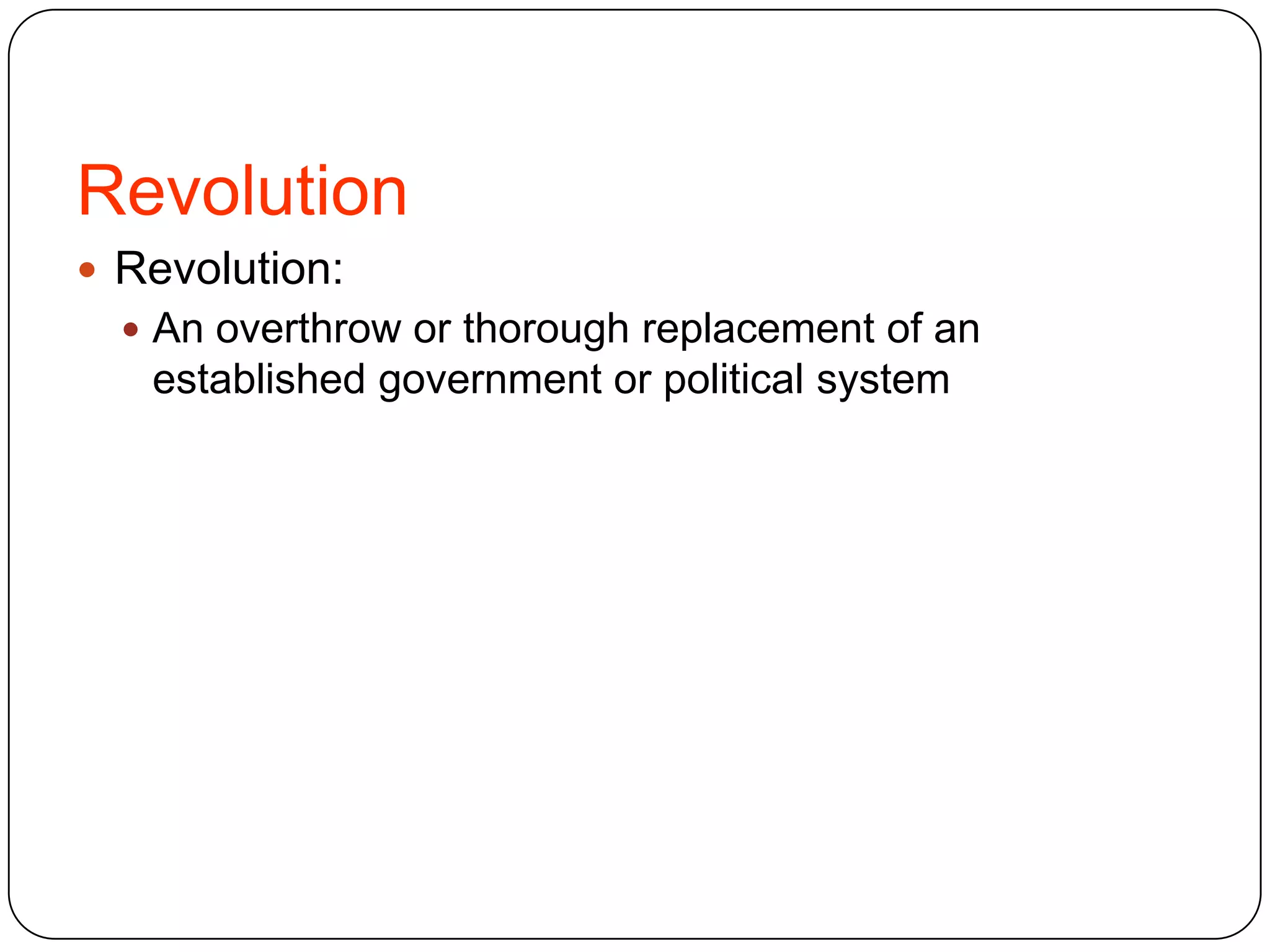 Revolution, Reaction, Reform in History - Theme Workshop 2012 | PPTX
