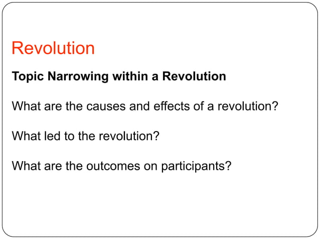 Revolution, Reaction, Reform in History - Theme Workshop 2012 | PPTX