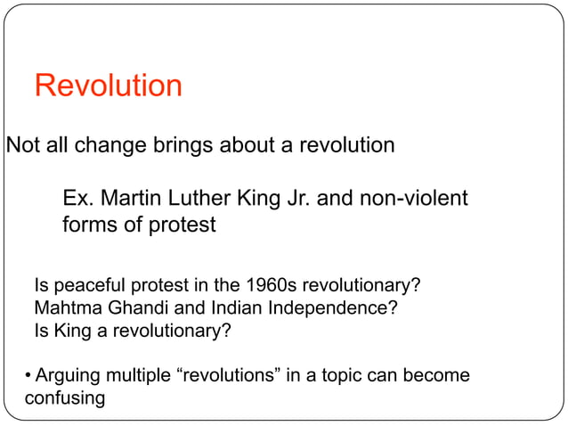 Revolution, Reaction, Reform in History - Theme Workshop 2012 | PPTX