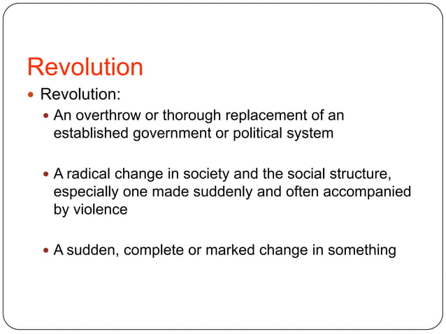 Revolution, Reaction, Reform in History - Theme Workshop 2012 | PPTX