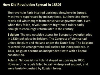 Revolutions of 1830 1848 | PPT