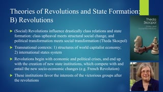Revolutions and State Formation in Europe, 1st lecture | PDF