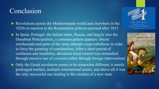 Revolutions and State Formation in Europe, 5th lecture: Mediterranean ...