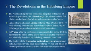 Revolutions and State Formation in Europe, 6th lecture: 1830 and 1848 ...