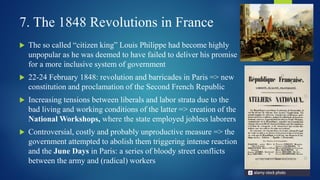 Revolutions and State Formation in Europe, 6th lecture: 1830 and 1848 ...