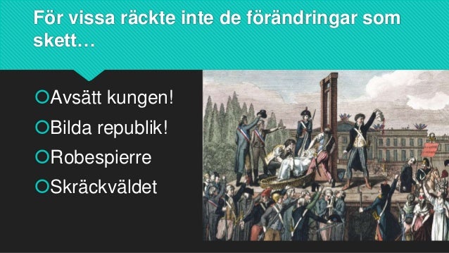 Revolution under 1700 talet