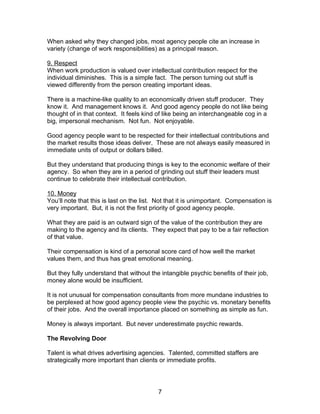 Will Your Advertising Agency Become a Revolving Door? | DOC | Career ...
