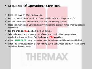 Revomax boiler (thermax) | PPTX