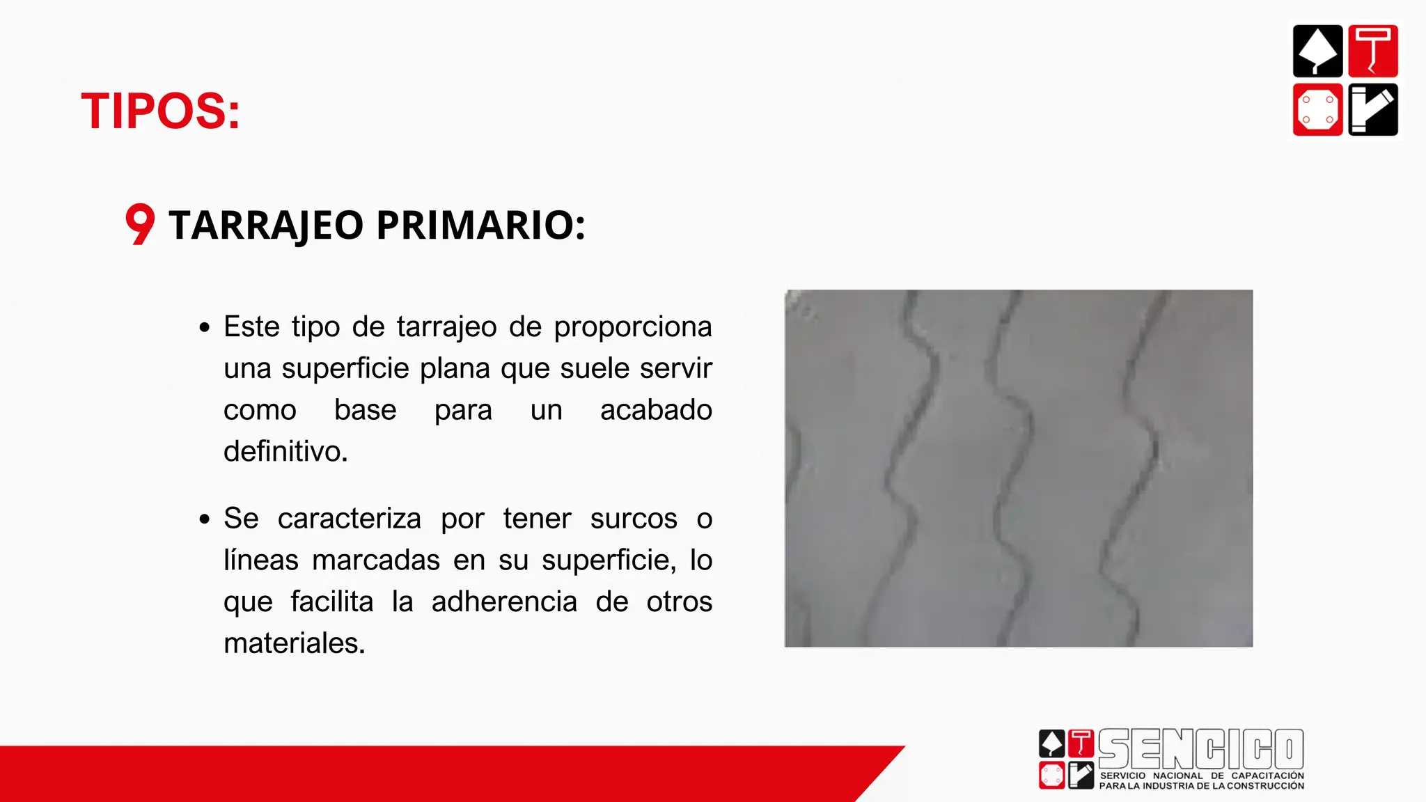 Tarrajeo, tipos de tarrajeos, empastados, solaqueos y otros ...
