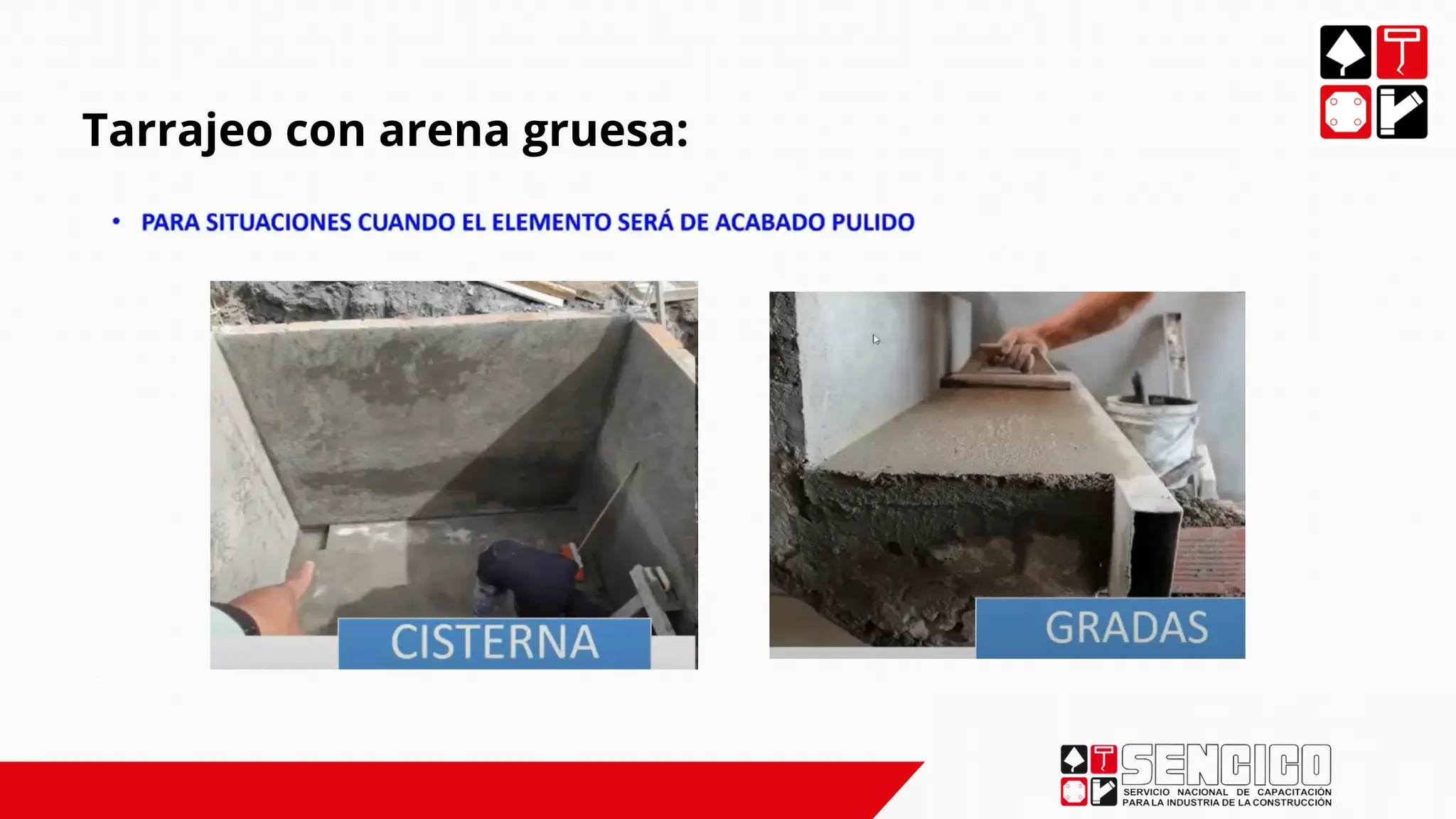 Tarrajeo, tipos de tarrajeos, empastados, solaqueos y otros ...
