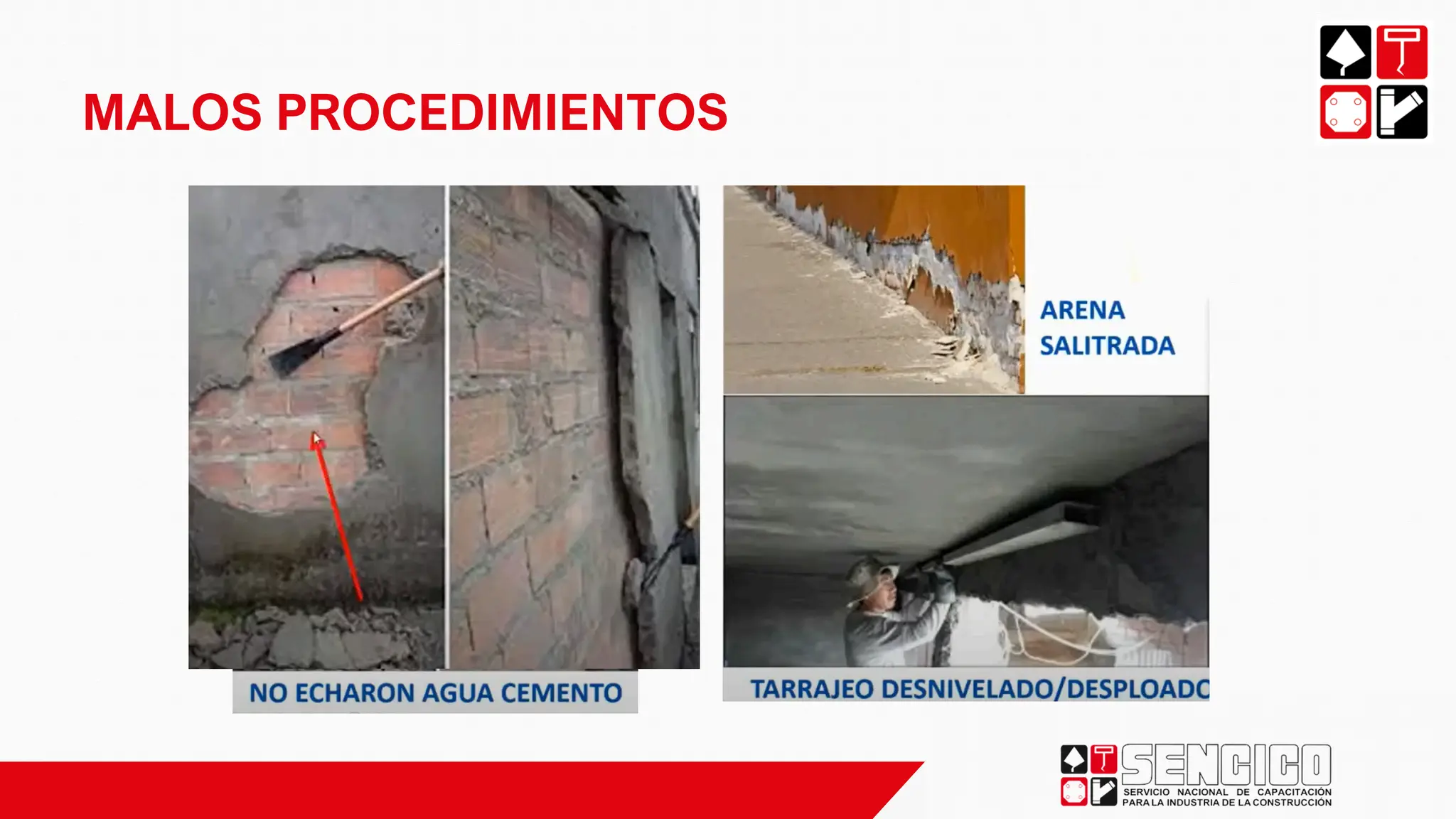 Tarrajeo, tipos de tarrajeos, empastados, solaqueos y otros ...