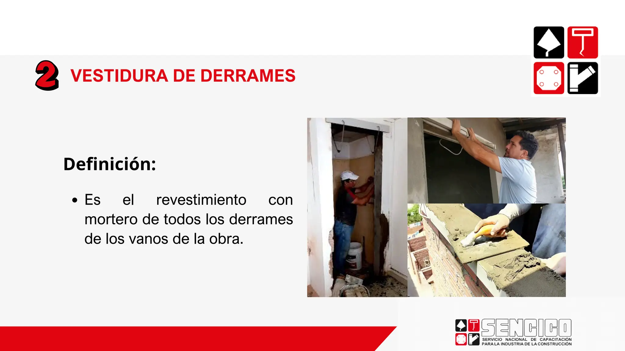 Tarrajeo, tipos de tarrajeos, empastados, solaqueos y otros ...