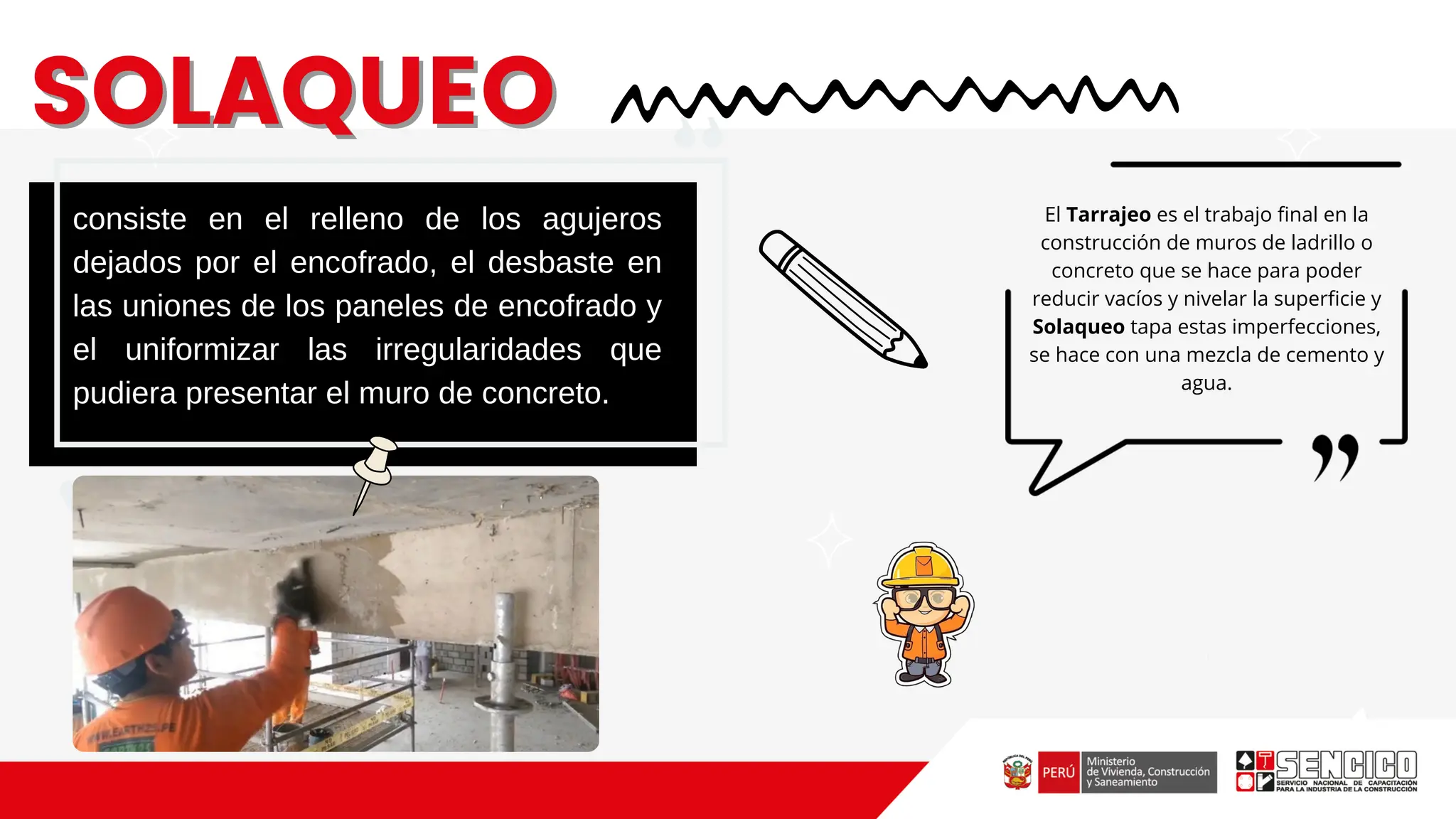 Tarrajeo, tipos de tarrajeos, empastados, solaqueos y otros ...