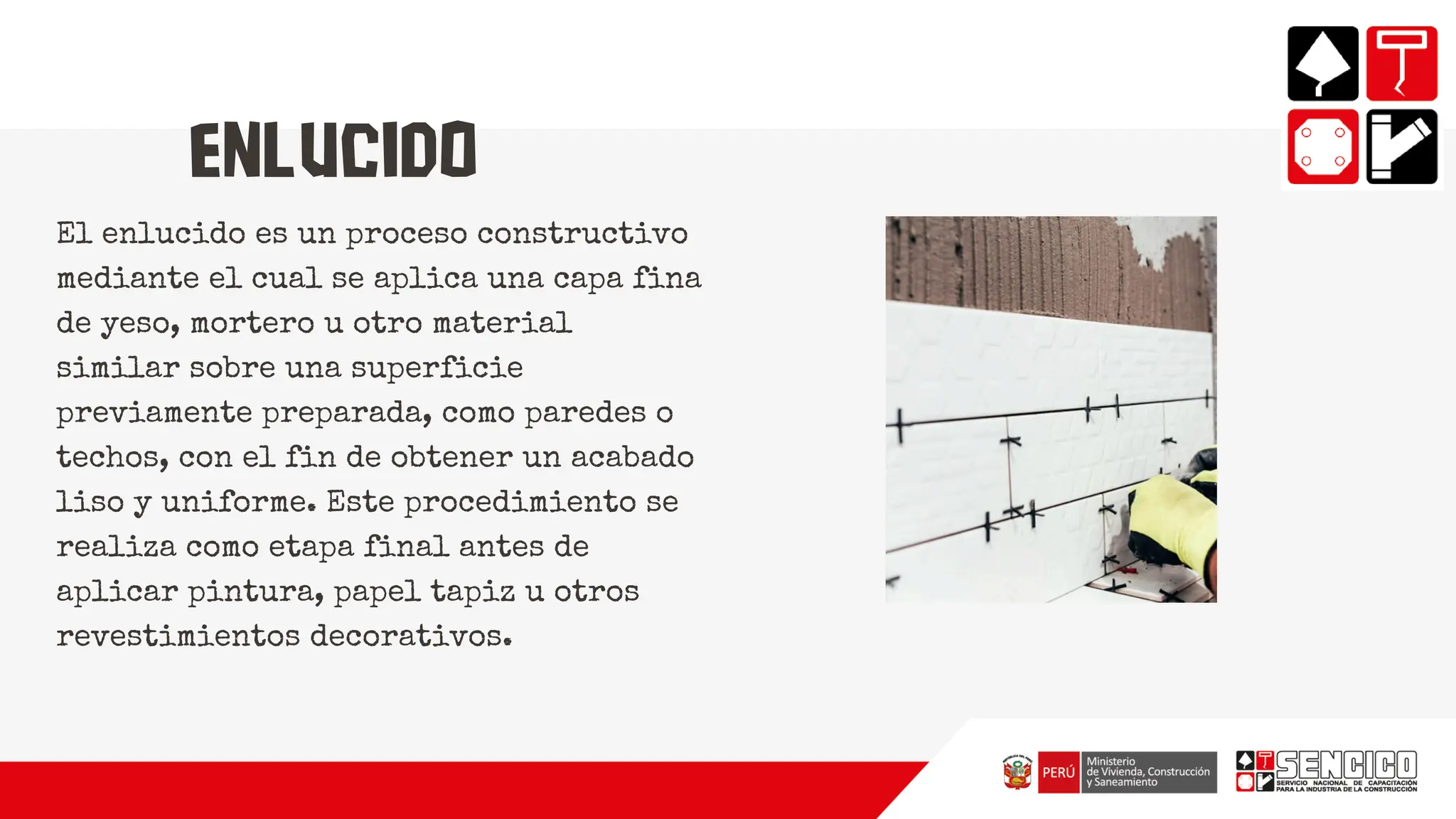 Tarrajeo, tipos de tarrajeos, empastados, solaqueos y otros ...