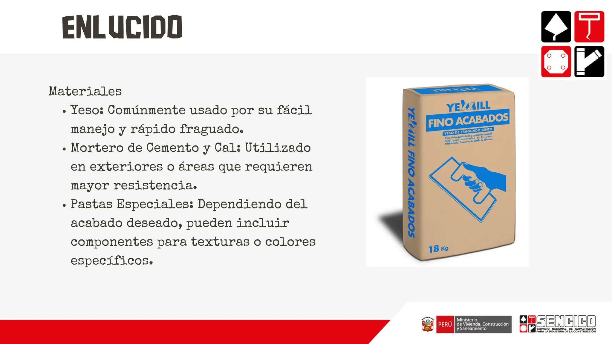 Tarrajeo, tipos de tarrajeos, empastados, solaqueos y otros ...