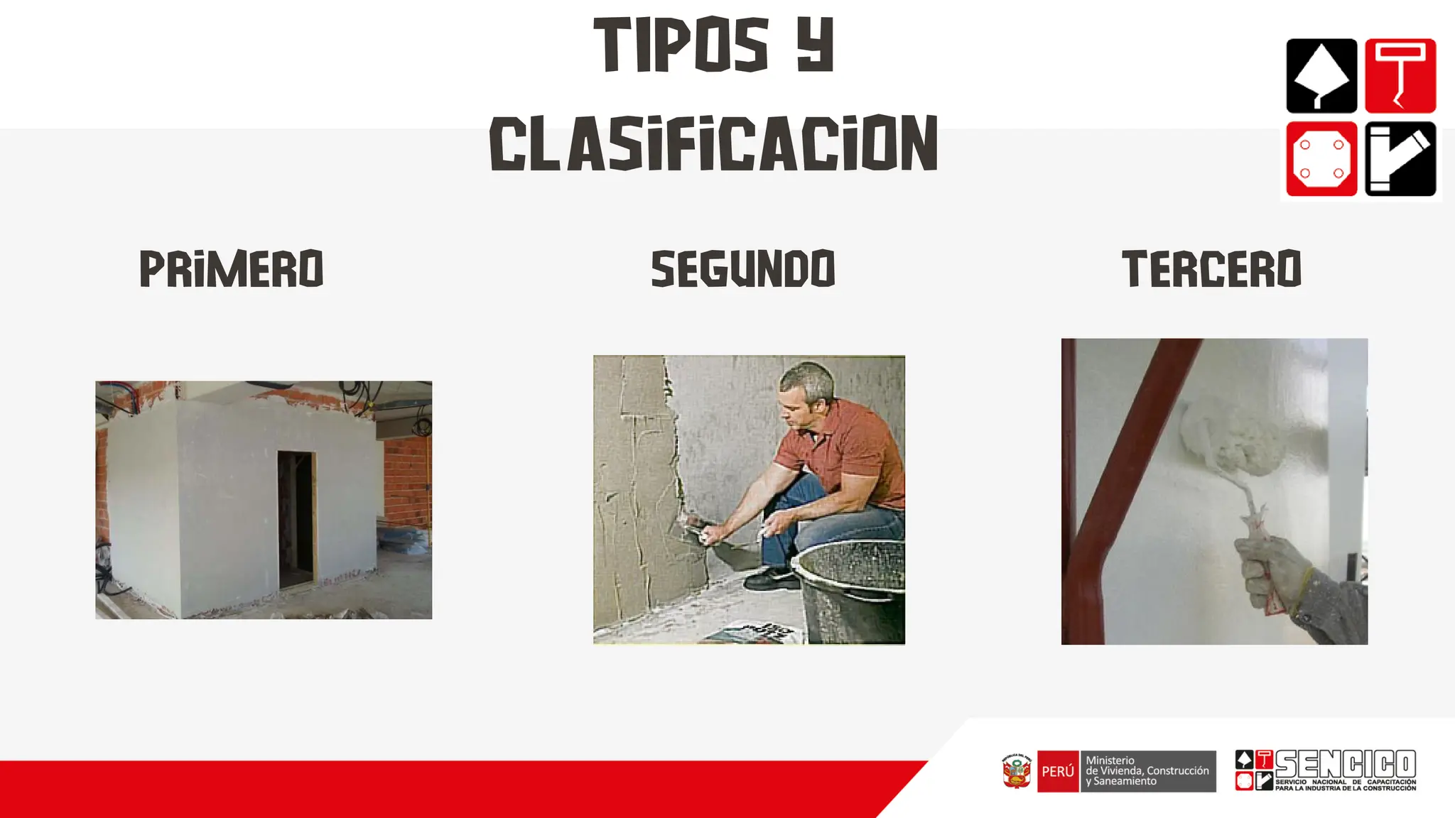 Tarrajeo, tipos de tarrajeos, empastados, solaqueos y otros ...