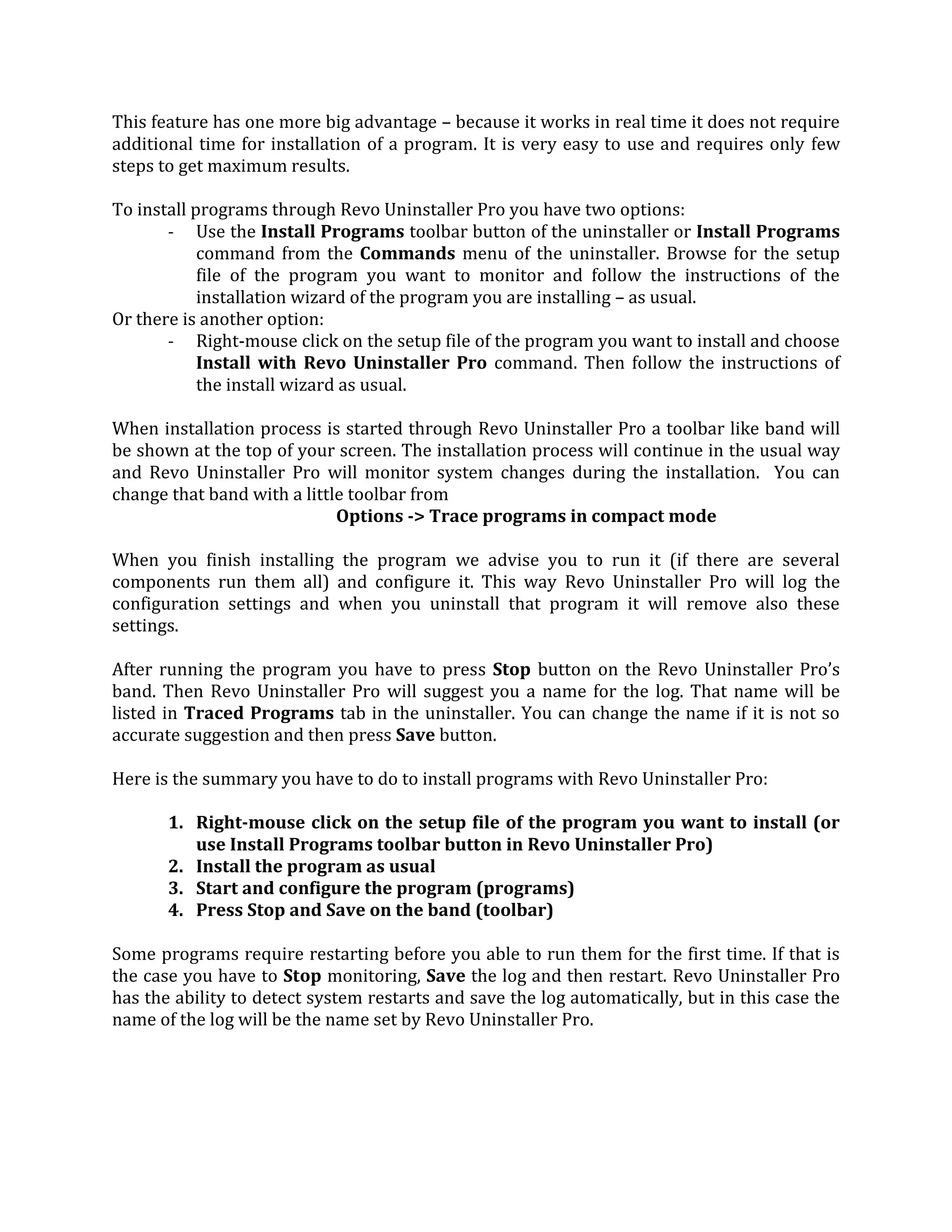 Revo Uninstaller Pro Help | PDF