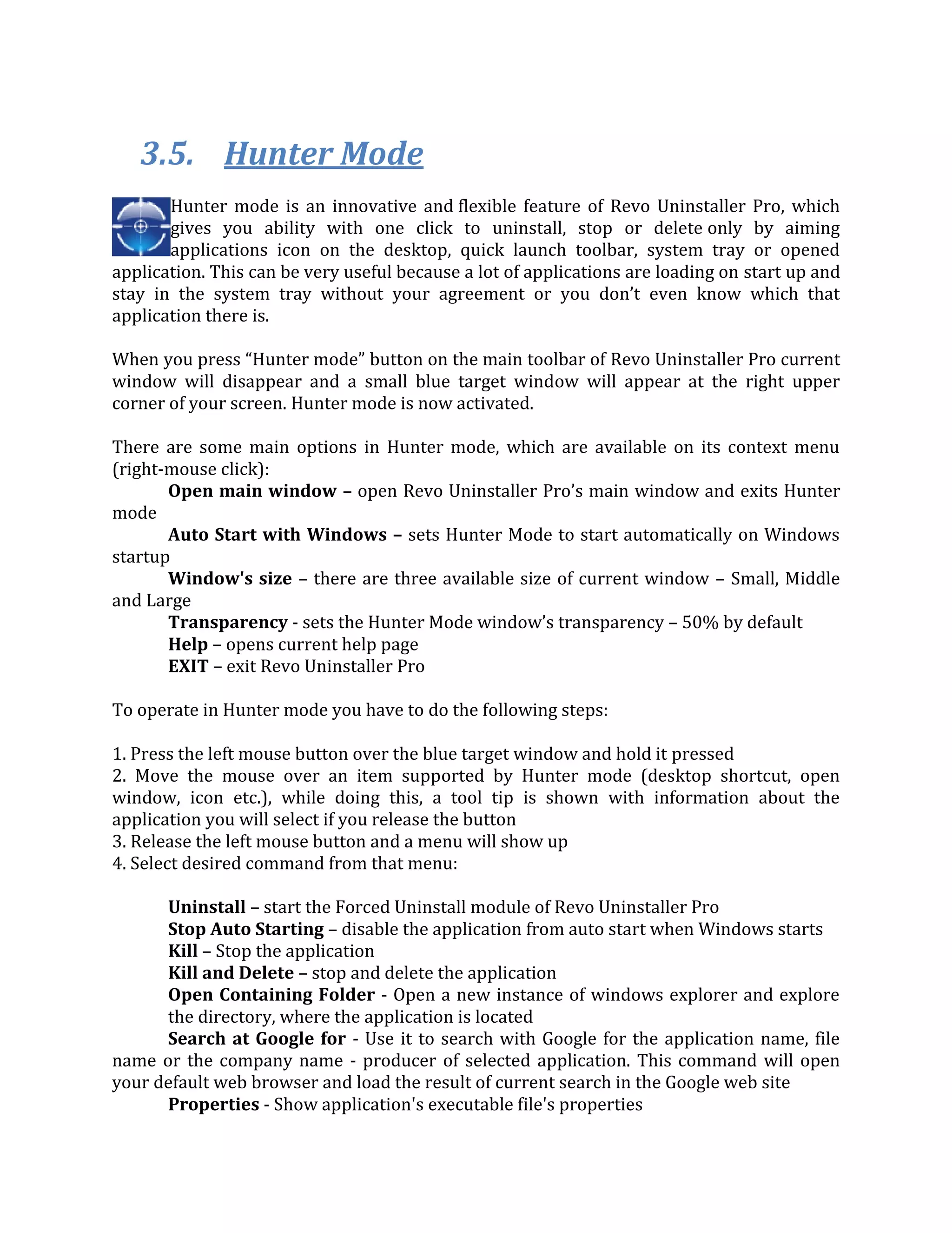 Revo Uninstaller Pro Help | PDF