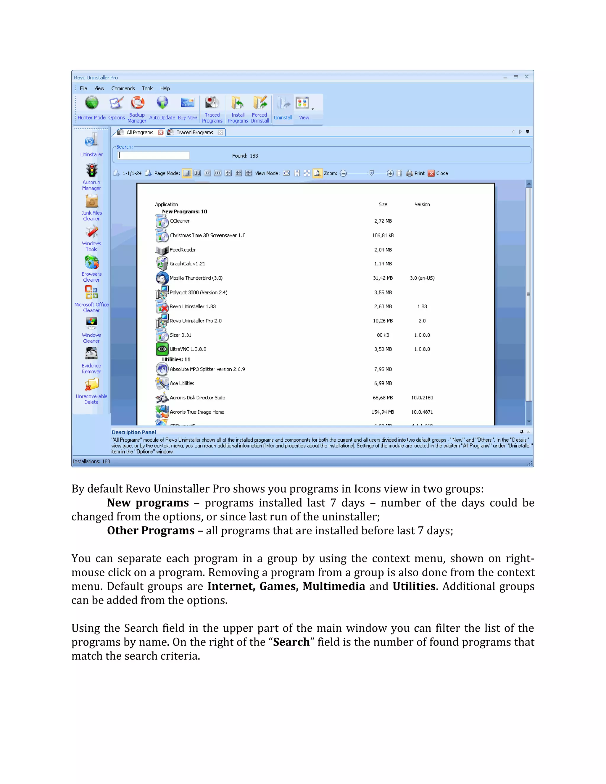 Revo Uninstaller Pro Help | PDF
