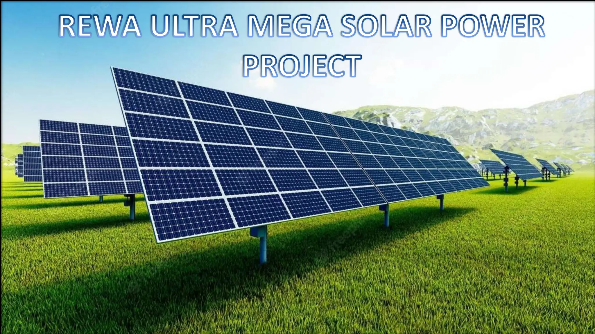 Rewa Ultra Mega Solar Project Presentation | PPTX