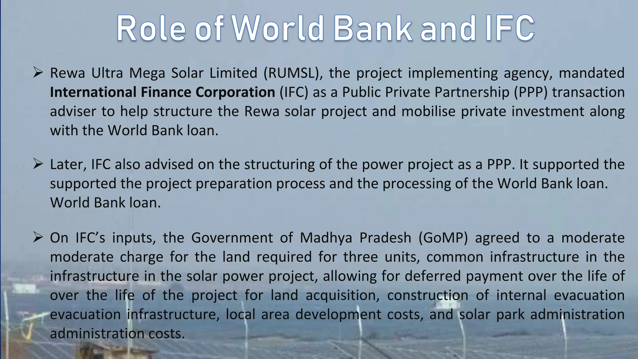 Rewa Ultra Mega Solar Project Presentation | PPTX