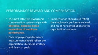 Human Resource Management: Reward and compensation | PPTX