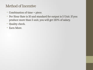 Reward and payment for ob and management student | PPTX