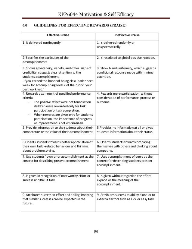 Reward and punishment