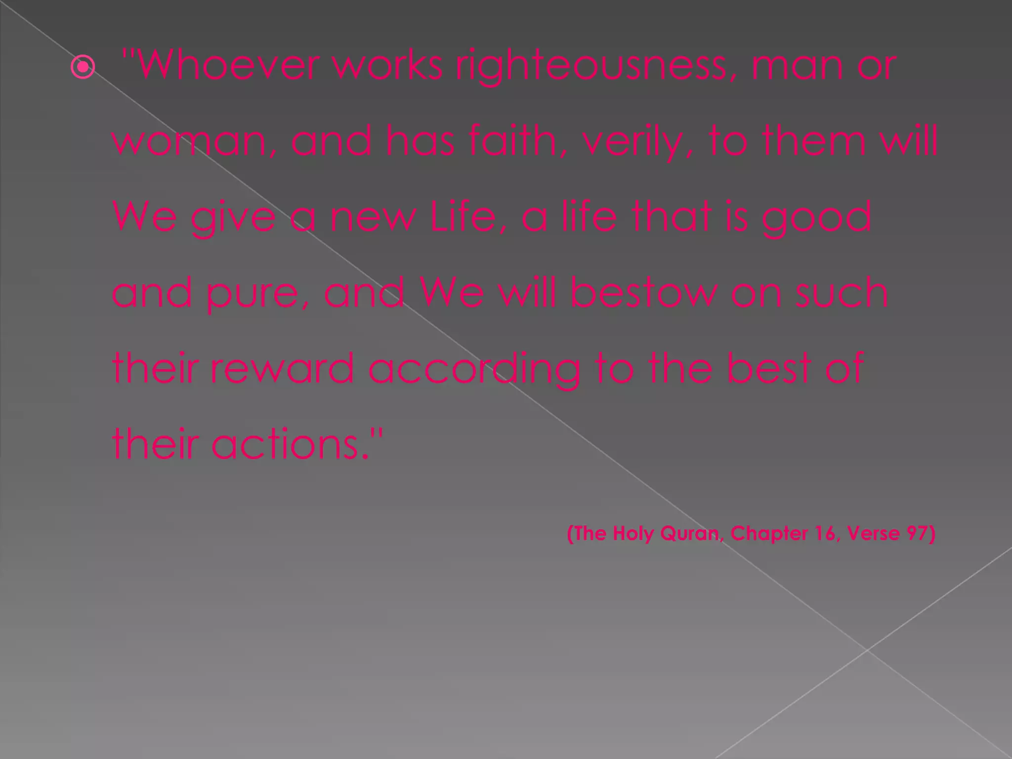 Reward for righteousness | PPSX