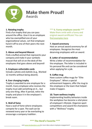 40 ideas to reward or recognize employees that won't cost you a thing ...