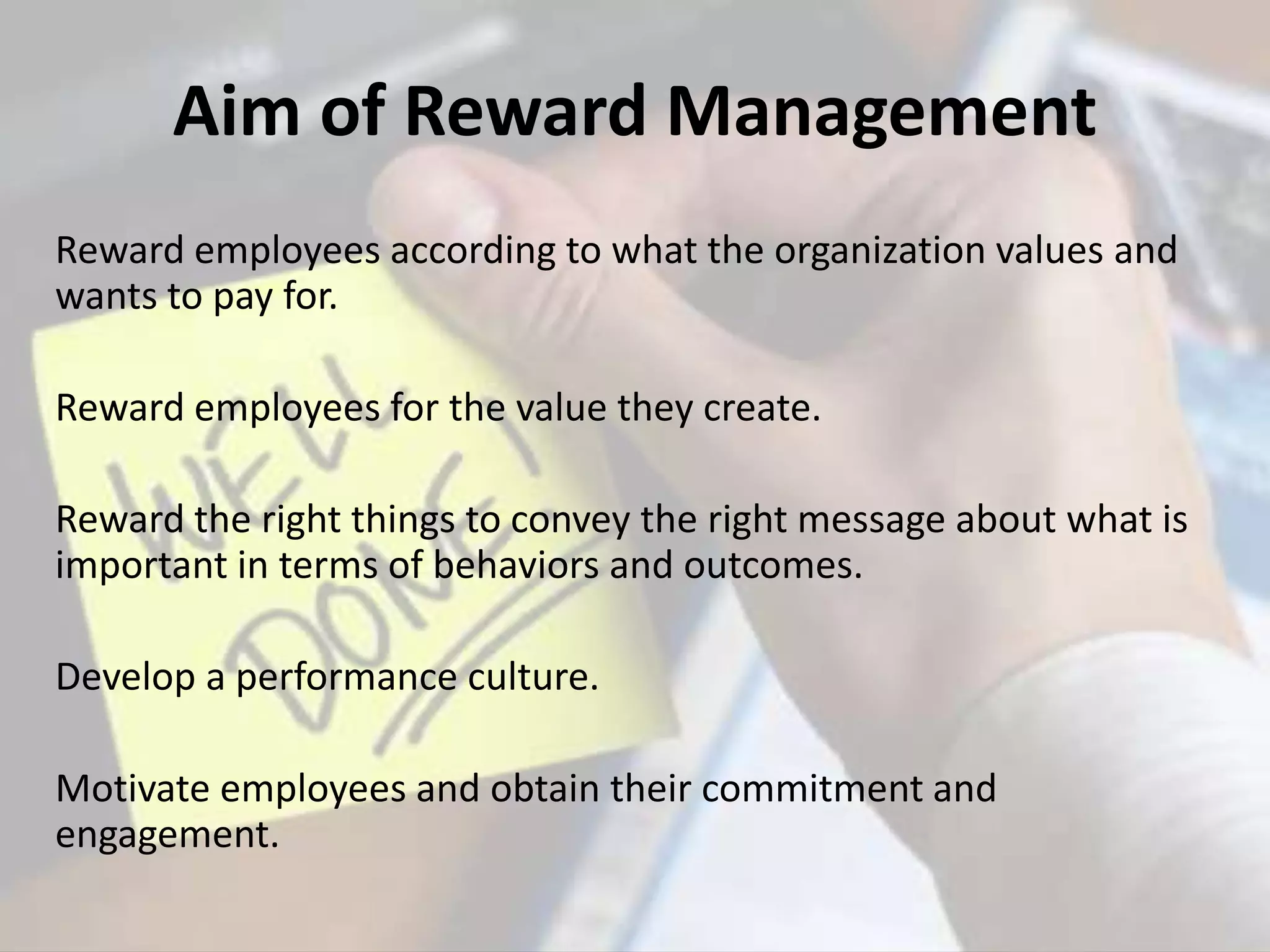 Reward management | PPTX