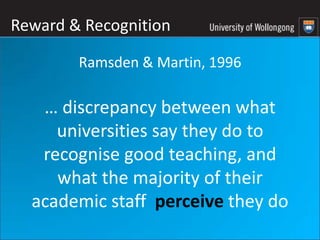 Reward & recognition | PPTX | Professional School | Postgraduate Education