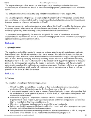 Reward &recognition procedure | PDF