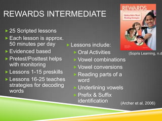 Rewards Intervention Program (Crissy) | PPTX