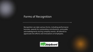 Rewards and Recognition in the Workplace | PPTX