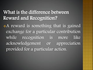 Rewards and recognition in tqm | PPTX