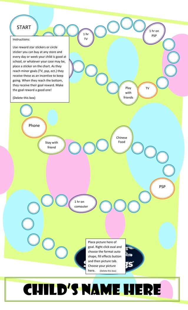 Reward Sheet For Children | DOCX