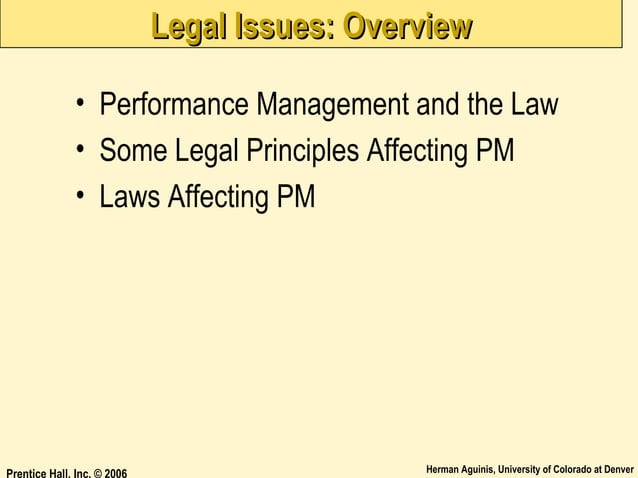 Reward systems & legal issues | PPT