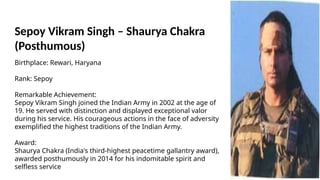 Rewari district of haryana india heroes of armed forces | PPT