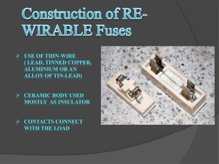 Rewirable Fuses | PPTX