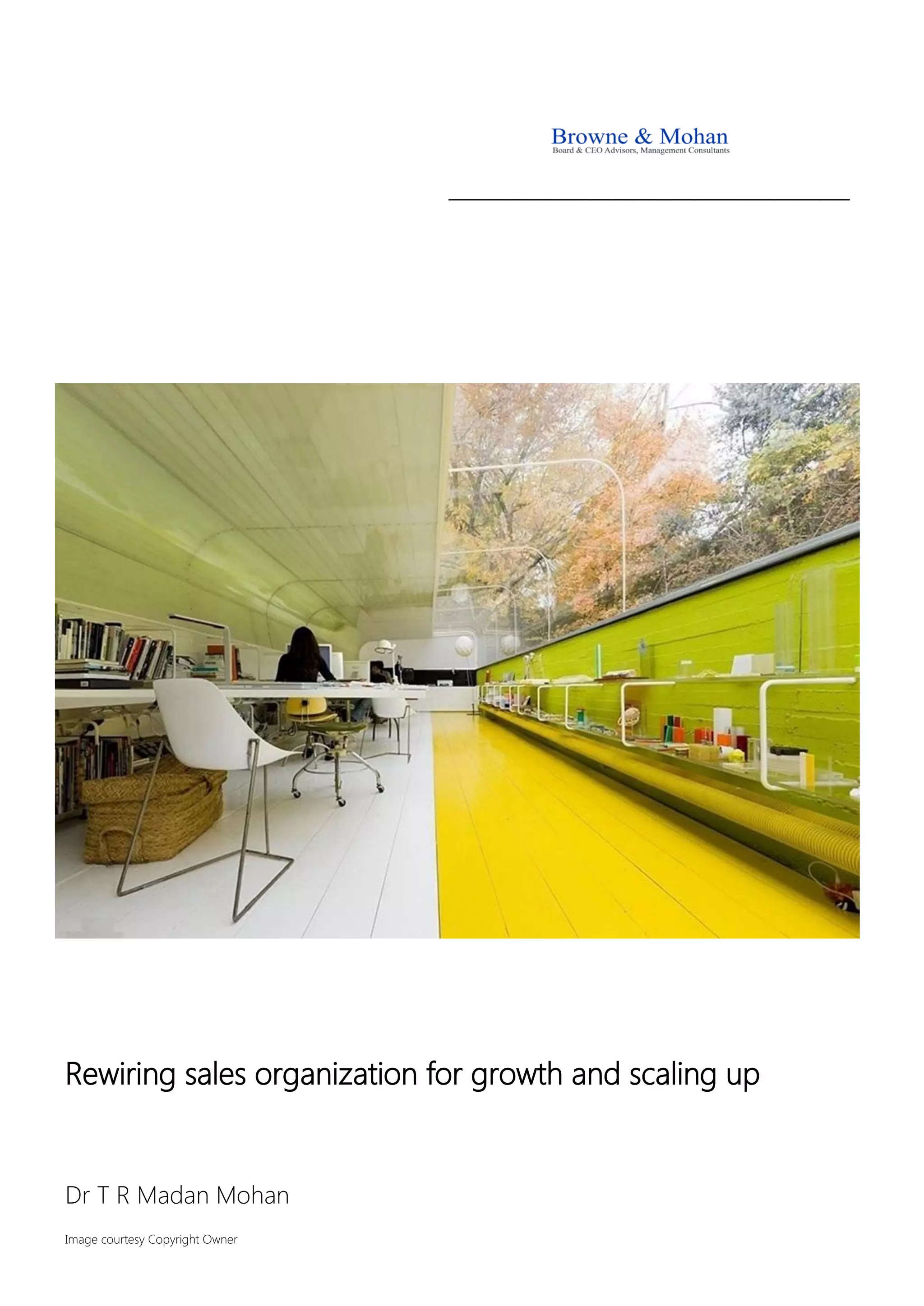 Rewiring sales organization for growth and scale | PDF