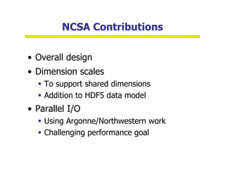 Plans for Enhanced NetCDF-4 Interface to HDF5 Data | PPT