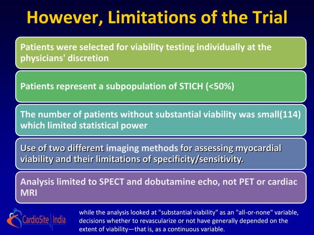 Critical appraisal of Stitch Trial by Dr. Akshay Mehta | PPT