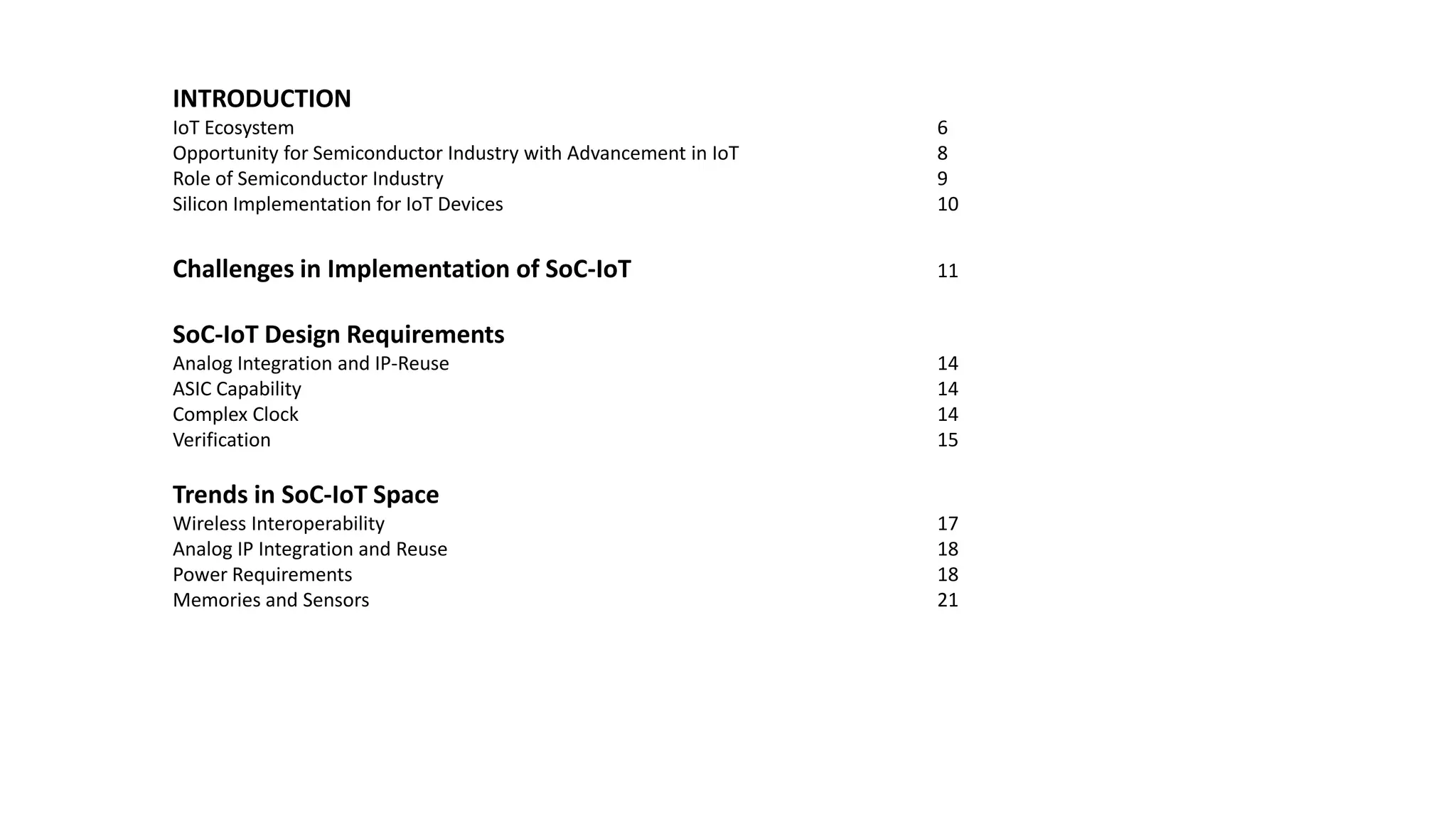 Global SOC IoT Innovation Trends | PPT