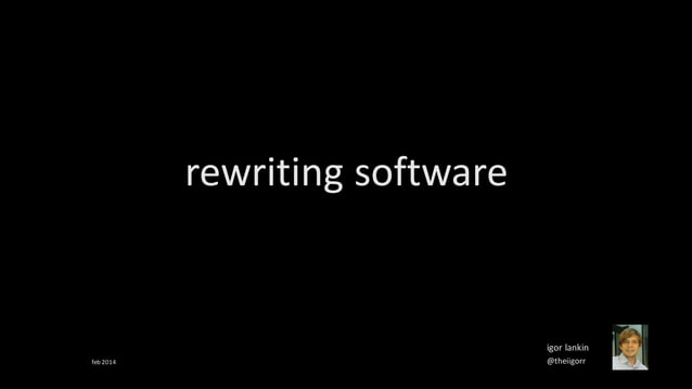 Rewriting Software | PPT