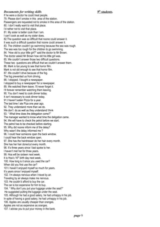 Rewrite sentences | DOC