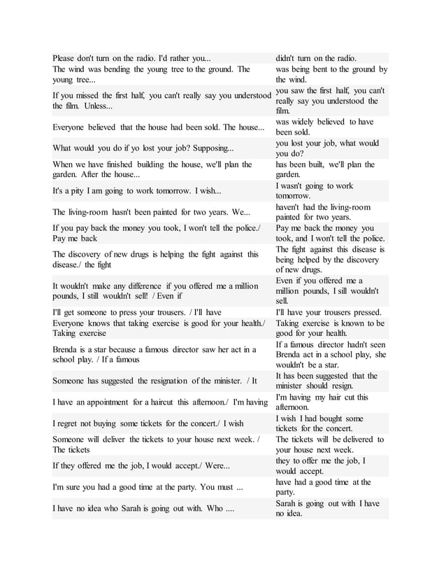 Rewrite sentences (hay) | PDF